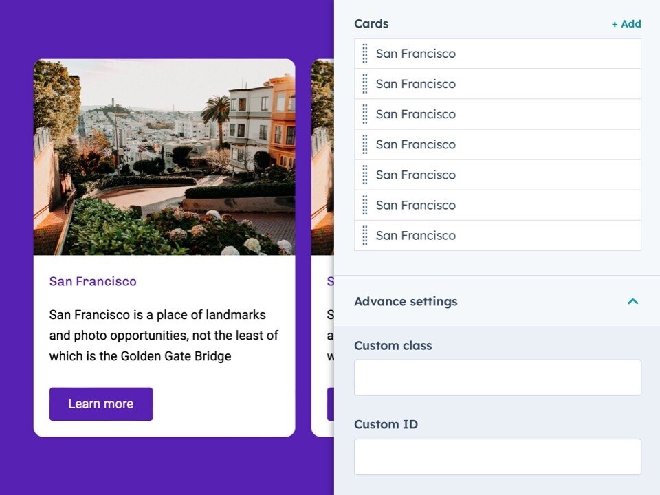 Cards - grid Module by DevTeam Partners